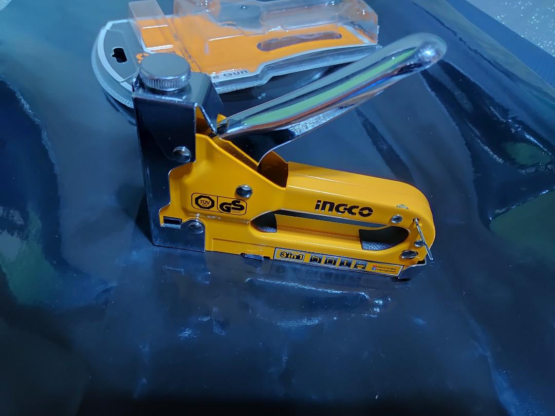 Ingco 3 in 1 Heavy Duty Staple Gun Tacker ( HSG1405), Commercial ...