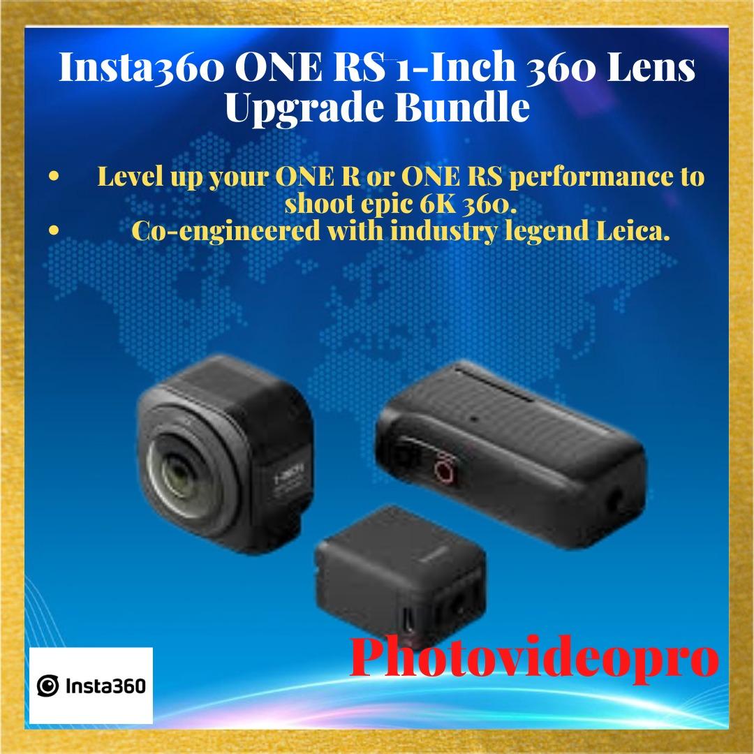 Insta360 ONE RS 1-Inch 360 Lens Upgrade Bundle, Photography, Cameras on ...