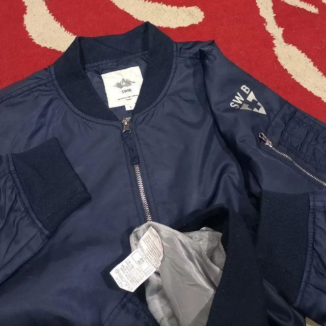 Jacket Bomber SWIB size L ( P : 68 x L : 59 ), Fesyen Pria, Pakaian ...