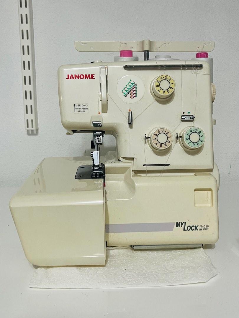 Janome MyLock 213 Overlock Machine, Hobbies & Toys, Stationery & Craft ...