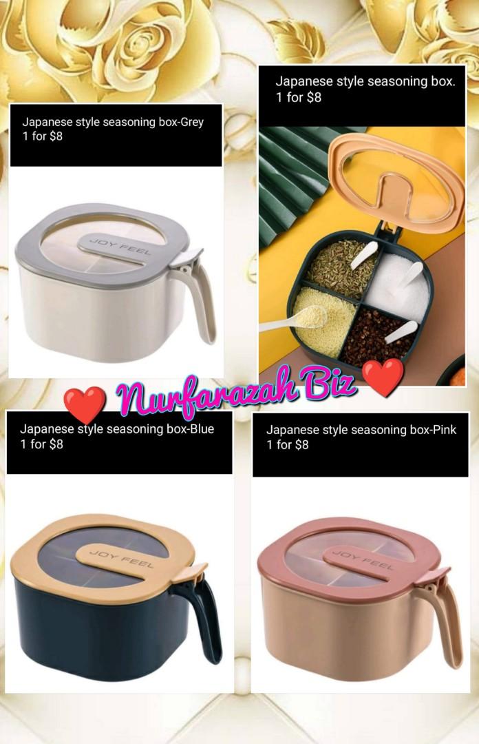 Japanese Style Seasoning Box, Furniture & Home Living, Kitchenware ...