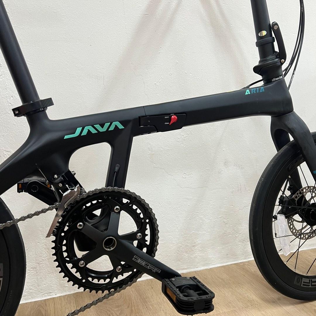 Java aria carbon fiber foldable bike folding bicycle shimano foldie ...