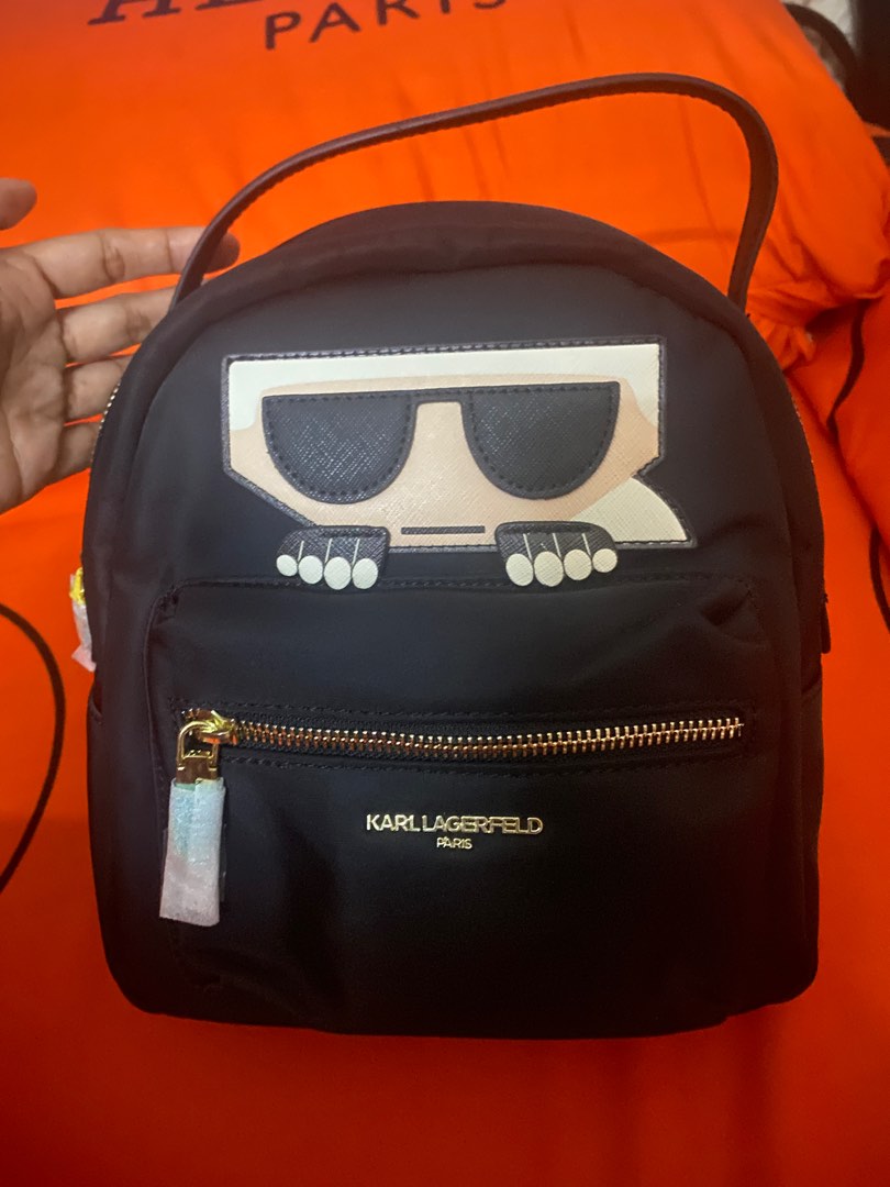 KARL LAGERFELD NYLON MINI BACKPACK, Women's Fashion, Bags & Wallets ...