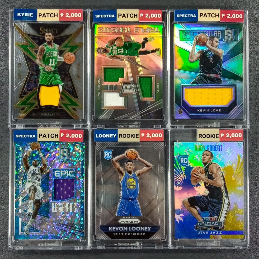 K.Irving, K.Love, K.Malone, K.Looney, R.Gobert NBA Cards with Free ...