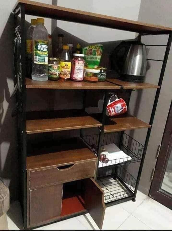 Kitchen Rack Organizer with Tray Included, Furniture & Home Living ...