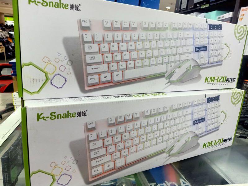 K-snake KM320 Backlight Keyboard and Mouse Combo, Computers & Tech, Parts & Accessories ...