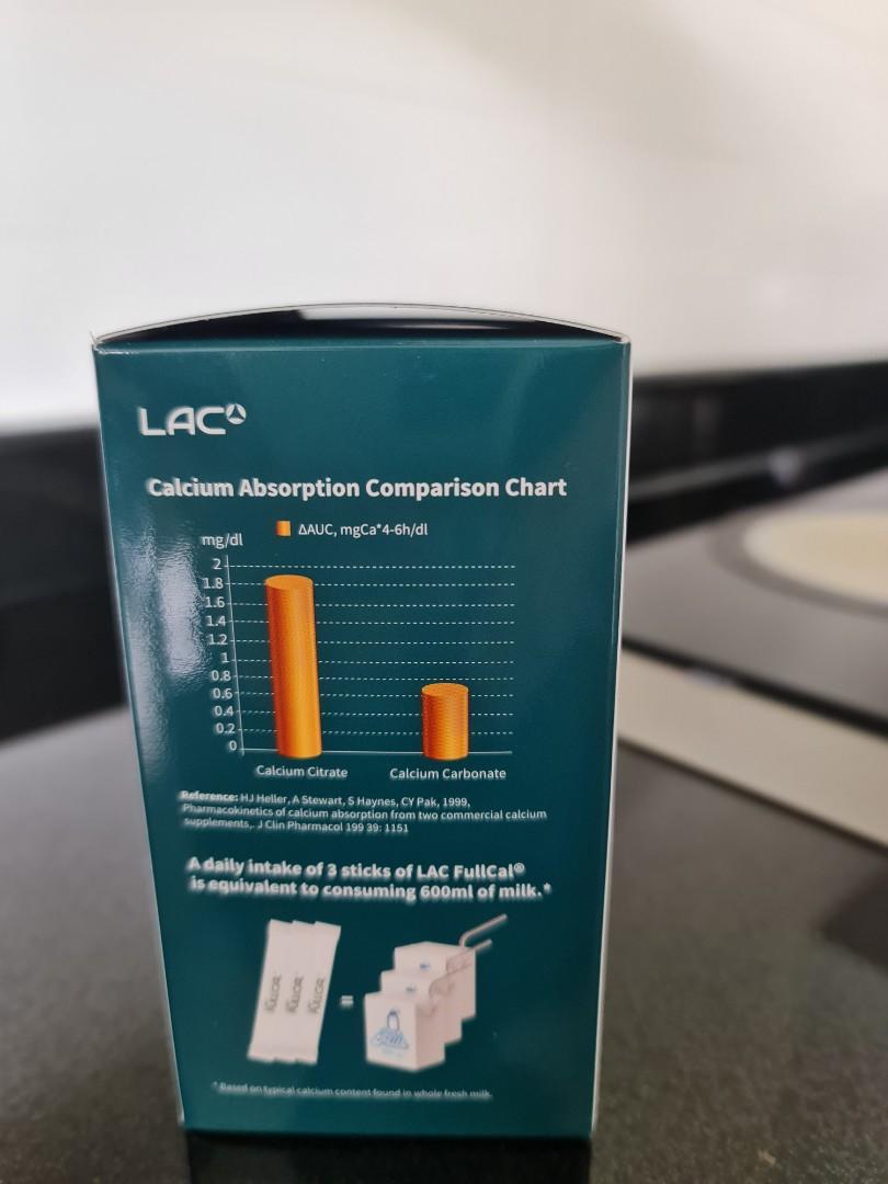 LAC Fullcal 60 Sticks (Delicious Lemon Flavour), Health & Nutrition ...