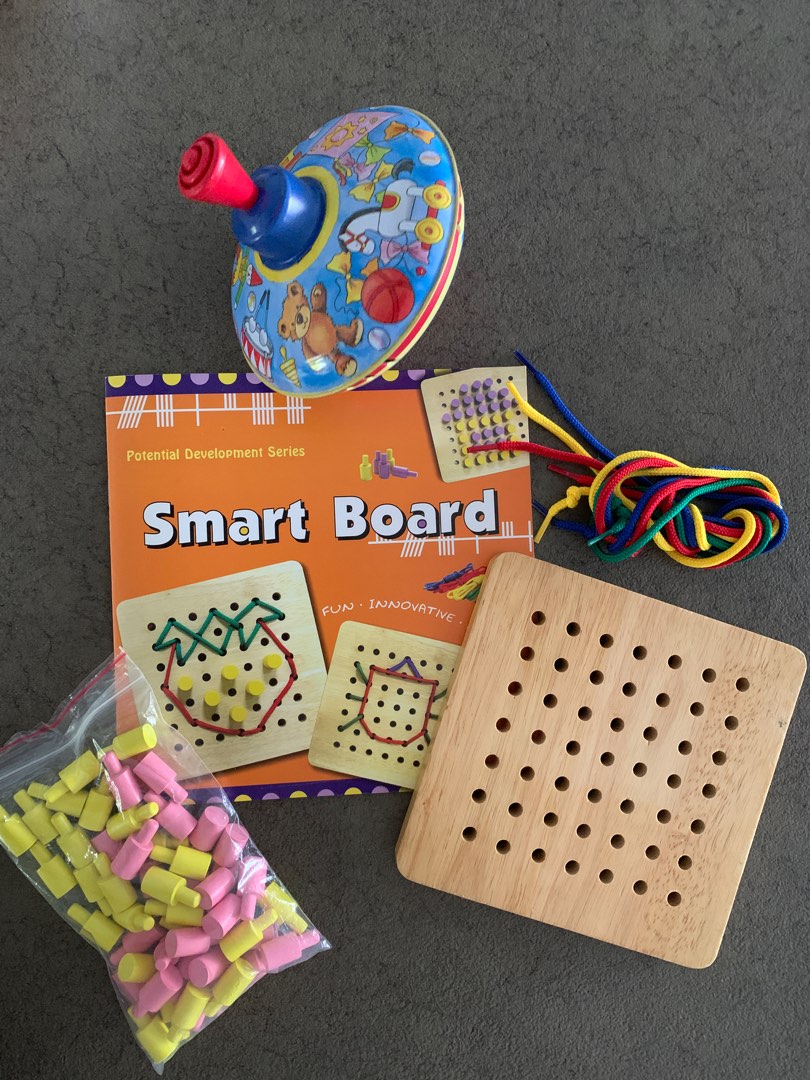 Lacing and pegs toy, Hobbies & Toys, Toys & Games on Carousell