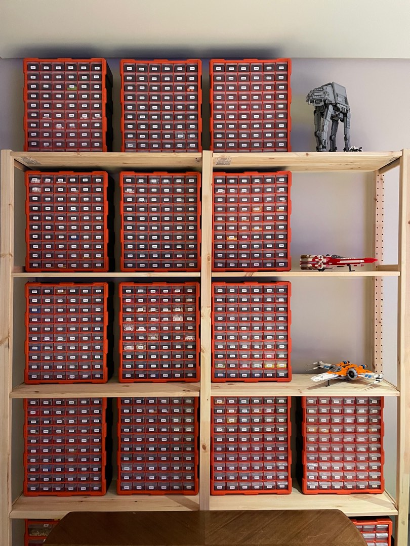 Lego Small Parts Organizer 60 Drawers with Dividers, Furniture & Home ...