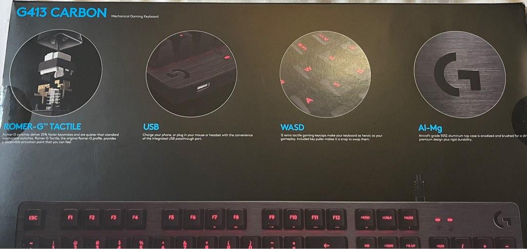 Logitech G413 carbon keyboard AUTHENTIC, Computers & Tech, Parts ...