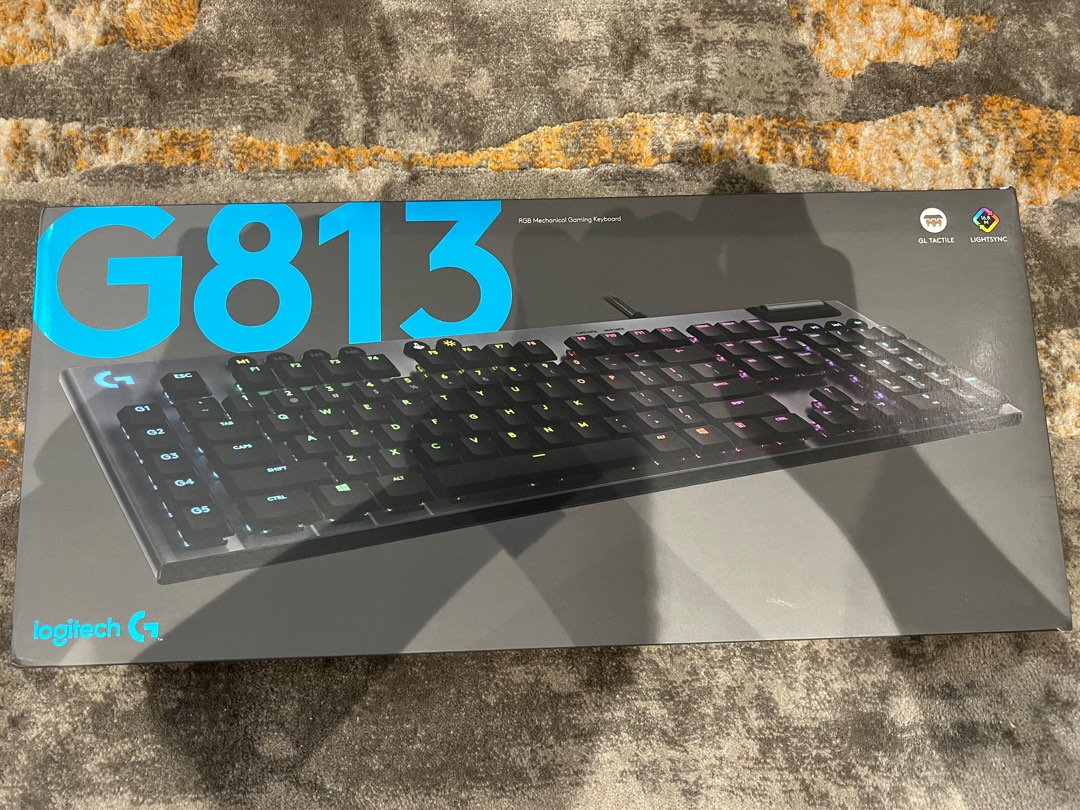 Logitech G813 Lightsync RGB Mechanical Gaming Keyboard Low Profile GL ...