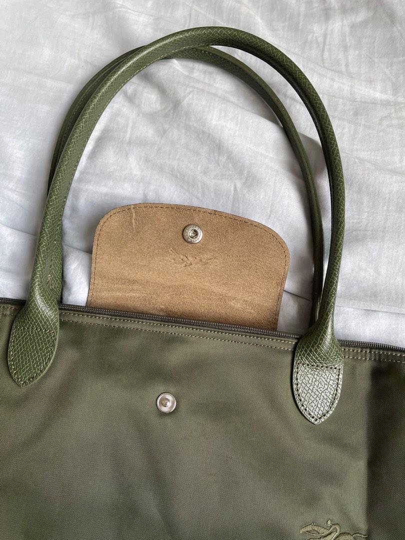 Longchamp Green le pliage Large olive green shopper, Luxury, Bags ...
