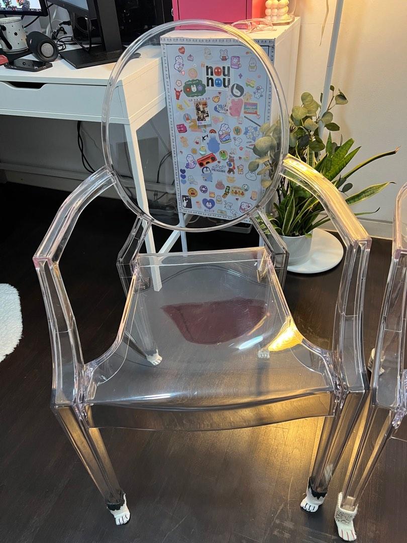 Louis Ghost Arm Chair Replica, Furniture & Home Living, Furniture ...