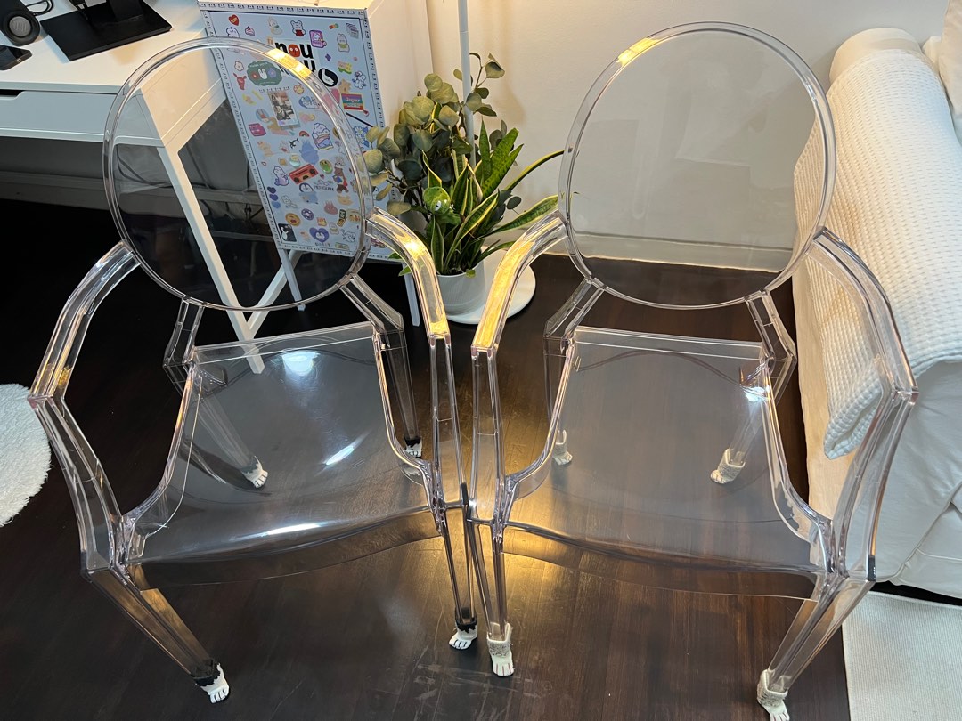 Louis Ghost Arm Chair Replica, Furniture & Home Living, Furniture ...