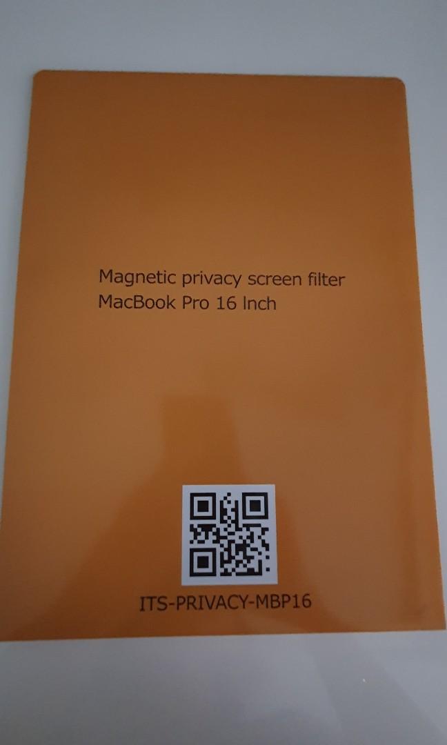 magnetic privacy screen protector macbook pro 16 inch, Computers & Tech ...