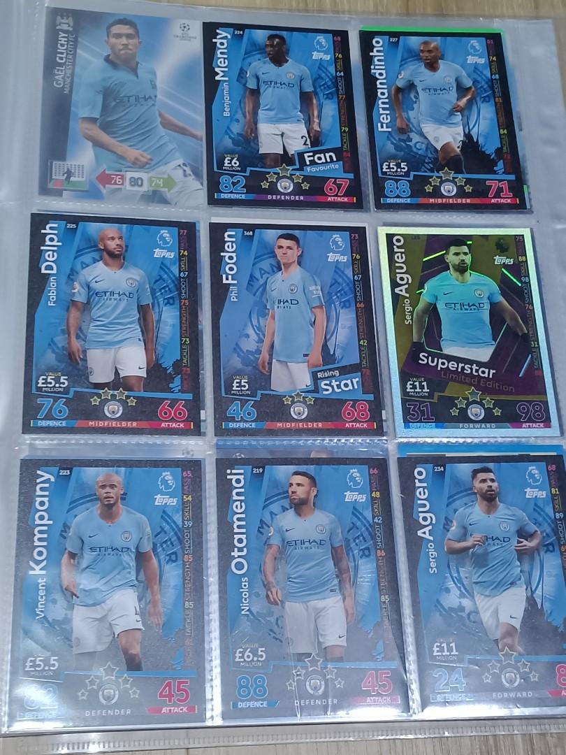 Manchester City FC Soccer Cards Collection Set, Hobbies & Toys ...