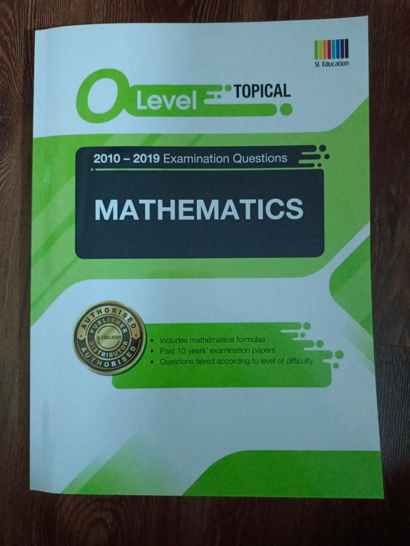 Math O level Topical TYS (2010-2019), Hobbies & Toys, Books & Magazines ...