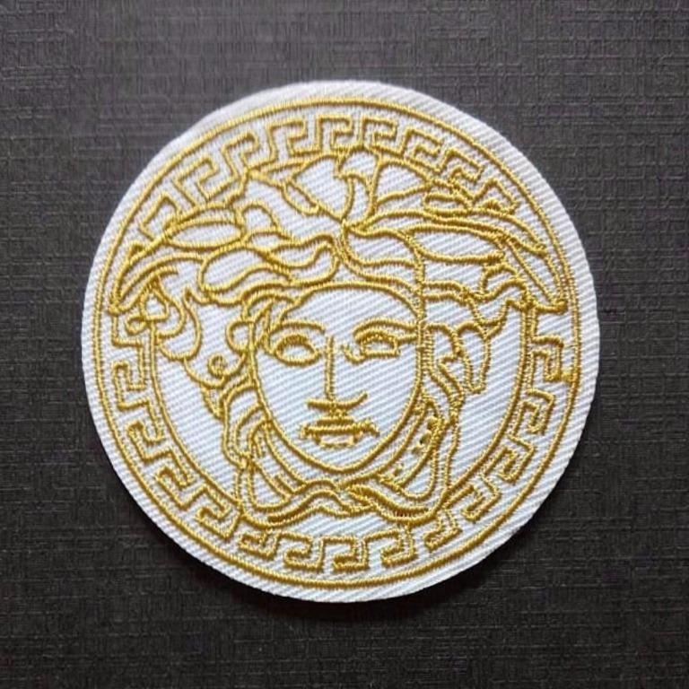 Medusa Versace Snake Head White Iron On Patch, Men's Fashion, Watches ...