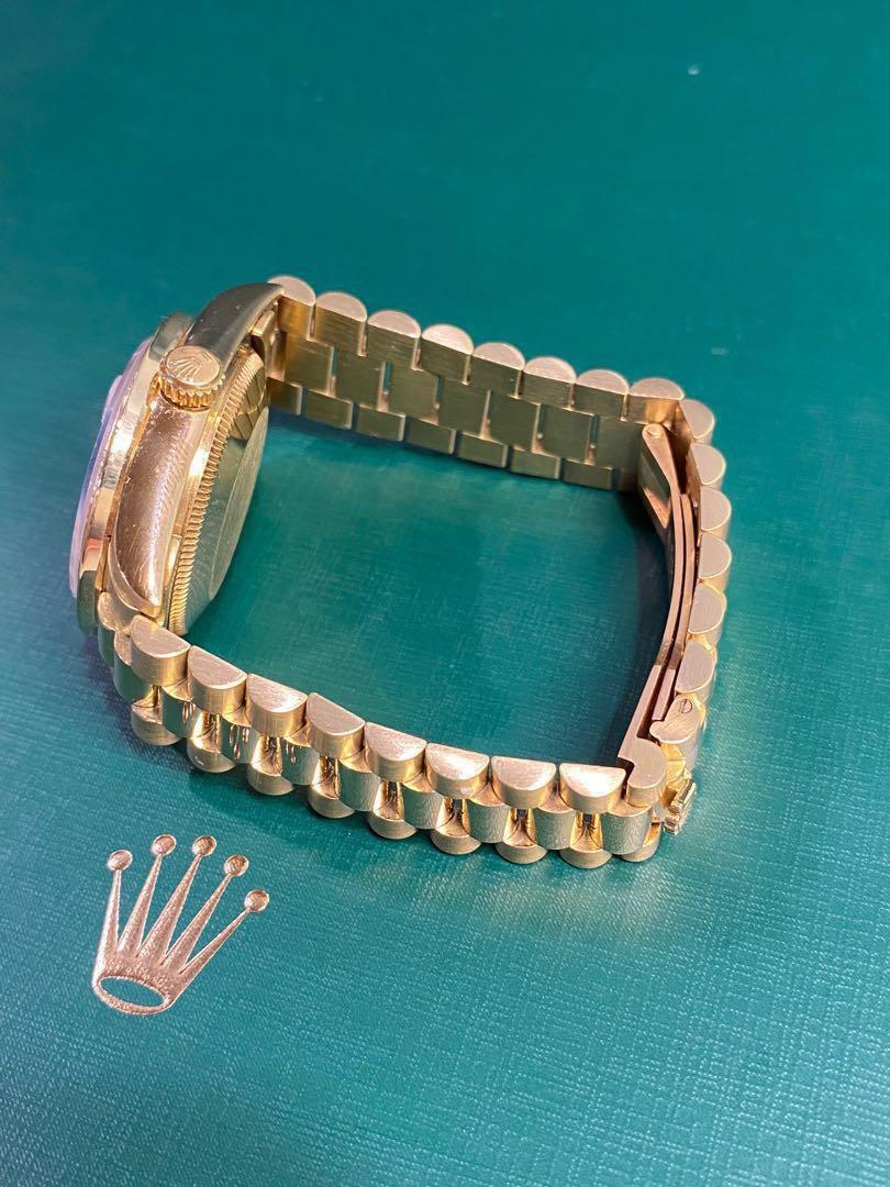 Men Rolex Full 18k Solid Gold Diamond 31mm 31 Seriously Mint Condition ...