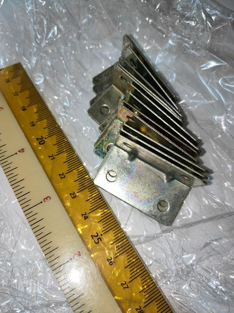 - Metal right angle iron brackets with 4 holes see photos for actual ...