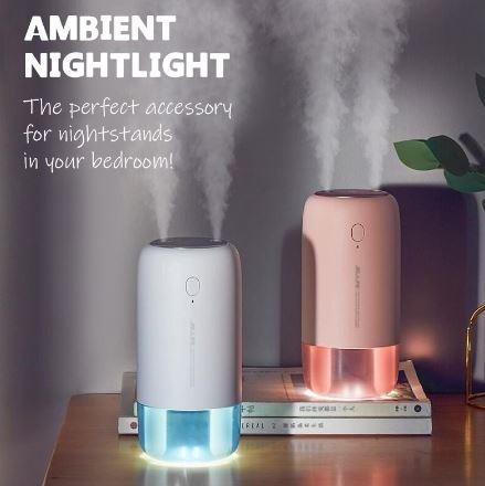 Minimalist Cordless Air Humidifier 3600mAh Portable USB Rechargeable ...