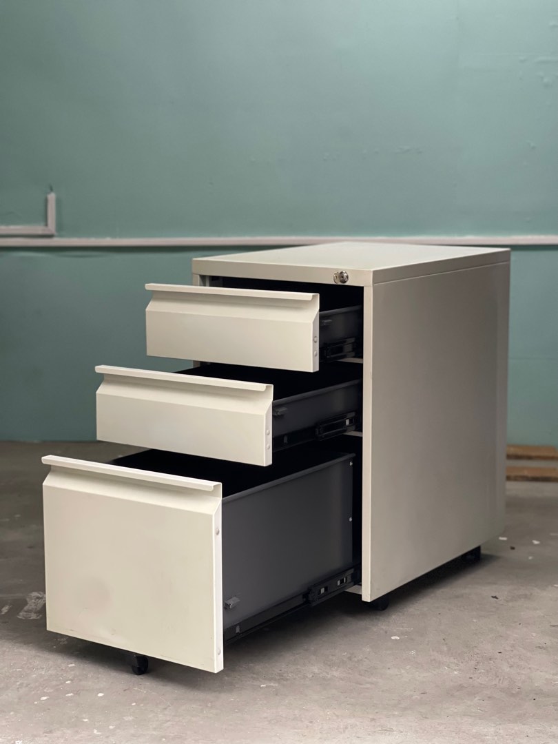 Mobile Pedestal Steel Cabinet 3 Layer, Furniture & Home Living, Office ...