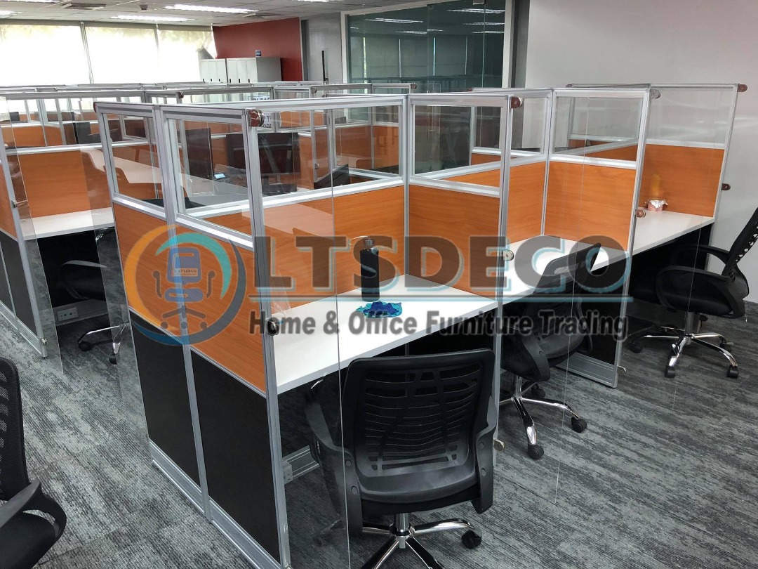 Modular Workingstation office partition, Furniture & Home Living ...