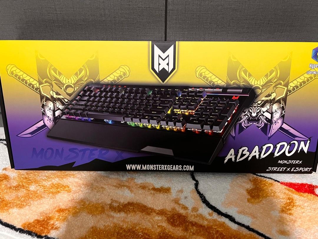 MonsterX ABADDON Esports Mechanical Keyboard, Computers & Tech, Parts & Accessories, Computer ...