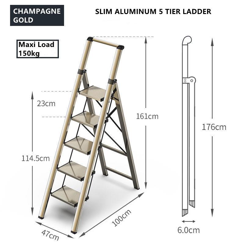 New home office warehouse 4 steps ladder wooden design ladder multi ...