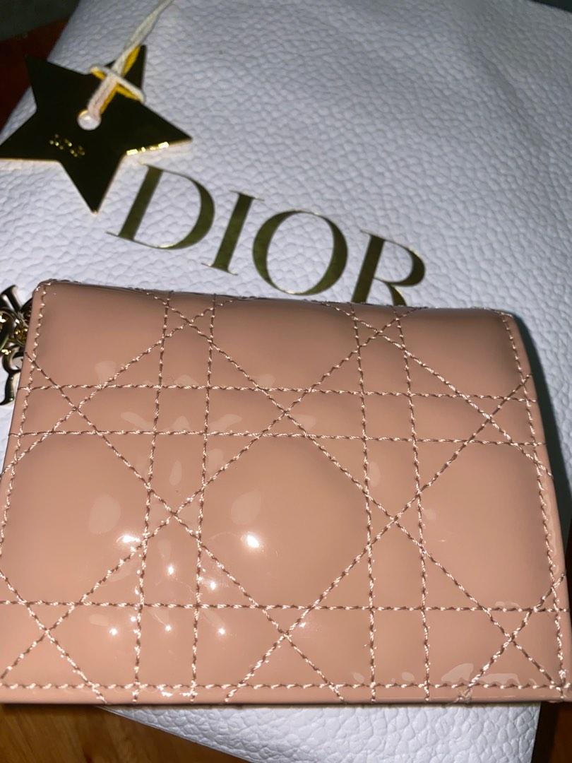 NEW Mini Lady Dior Wallet (Rose Cannage Calfskin), Luxury, Bags ...