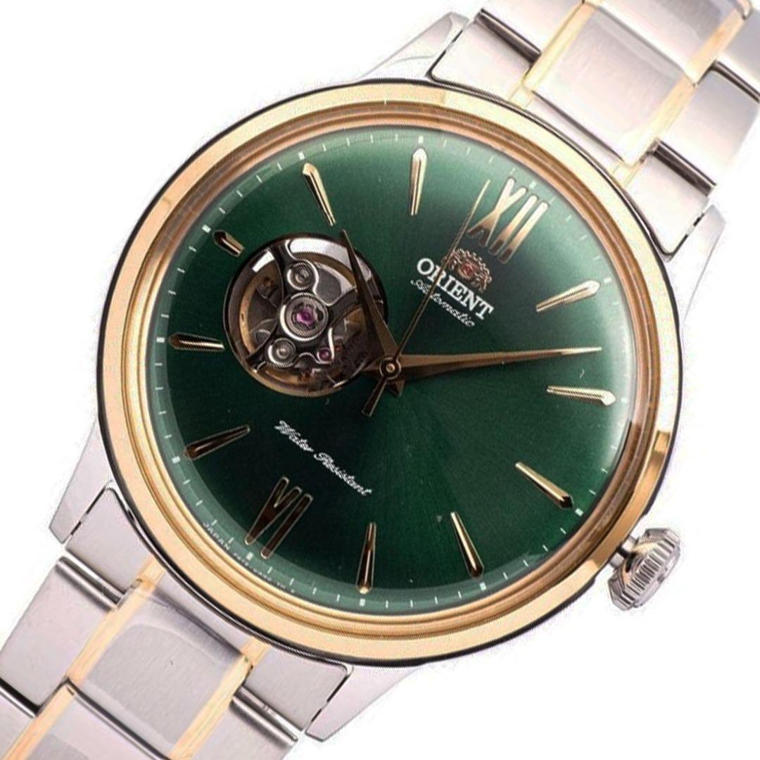 NEW Orient Bambino Green Open Heart Dial RA-AG0432E00C RA-AG0432E Two ...