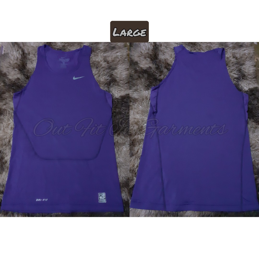 Nike Pro Combat Dri-fit Compression Tank Top, Women's Fashion ...