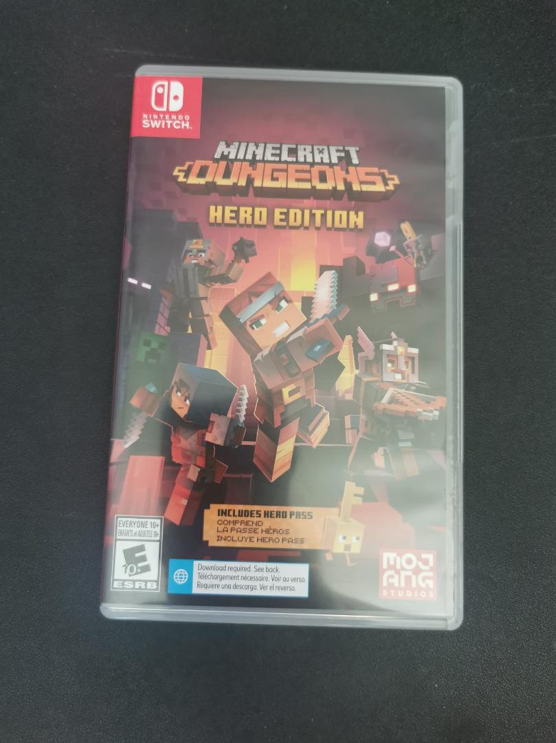Nintendo Switch Minecraft Dungeons: Hero Edition, Video Gaming, Video ...