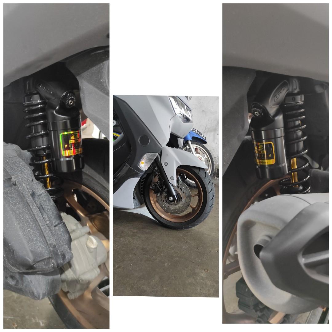 NMAX V2 WITH RACINGBOY VD SERIES REAR SUSPENSION + YSS 1.5INCH LOWERED ...