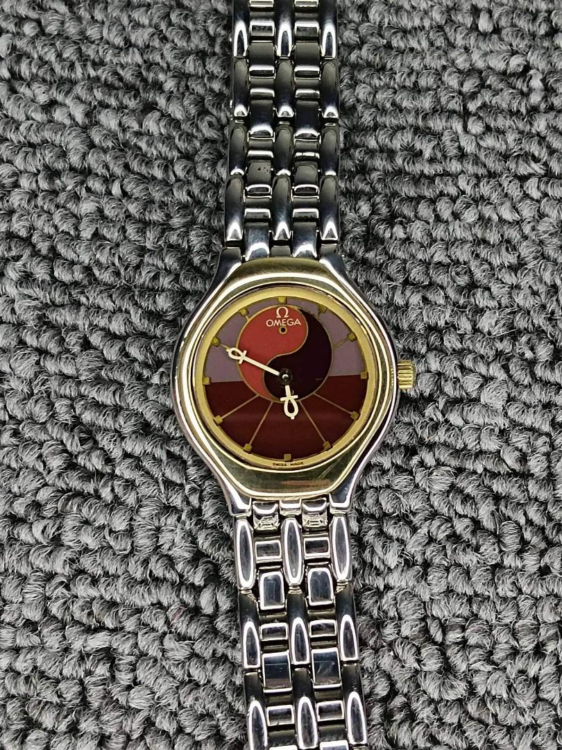 Omega de ville yin Yang 18 karat bezel, Luxury, Watches on Carousell
