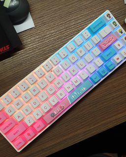 BoW black on white doubleshot 65% keyboard Dragonball Z DBZ Super ...
