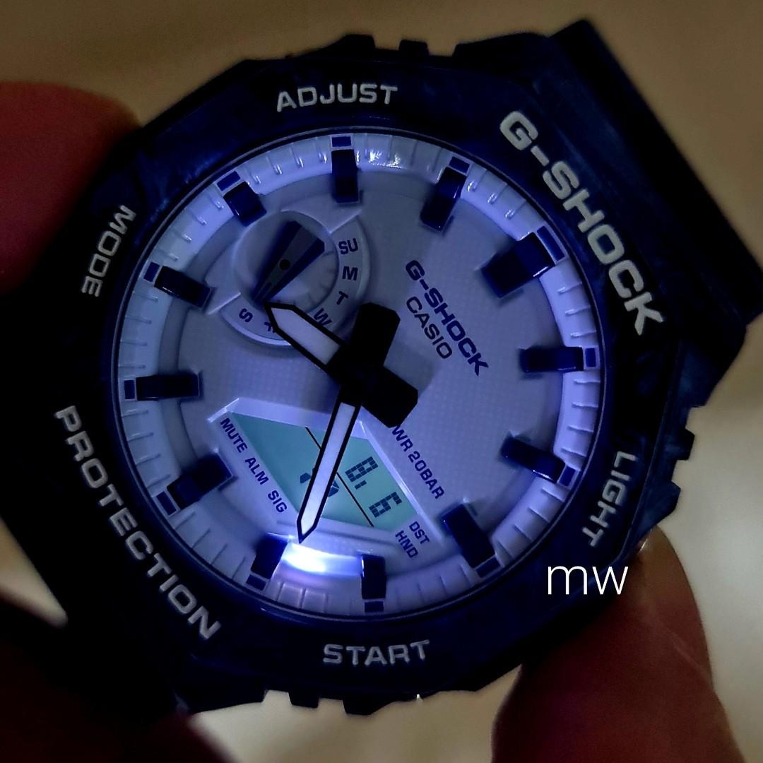 Original Casio limited edition g shock ga-2100bwp ga-2100 ga2100 ...