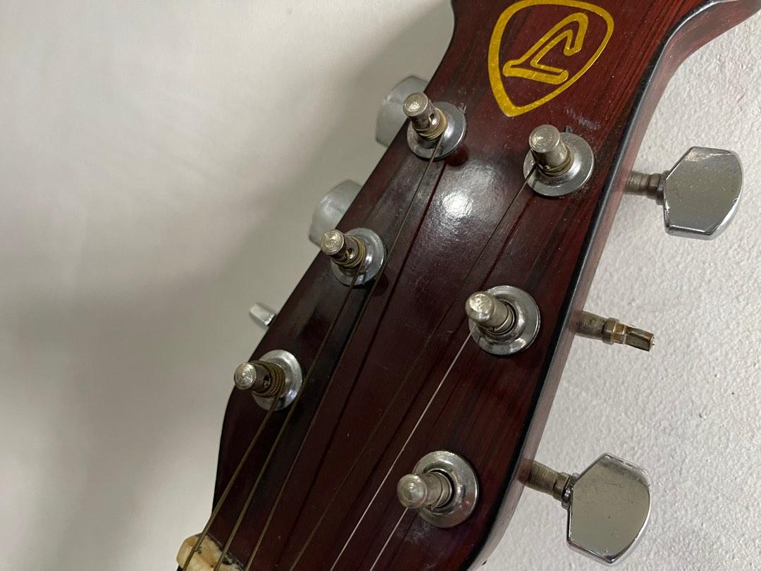 ORIGINAL Lumanog Guitar with capo, Hobbies & Toys, Music & Media, CDs ...