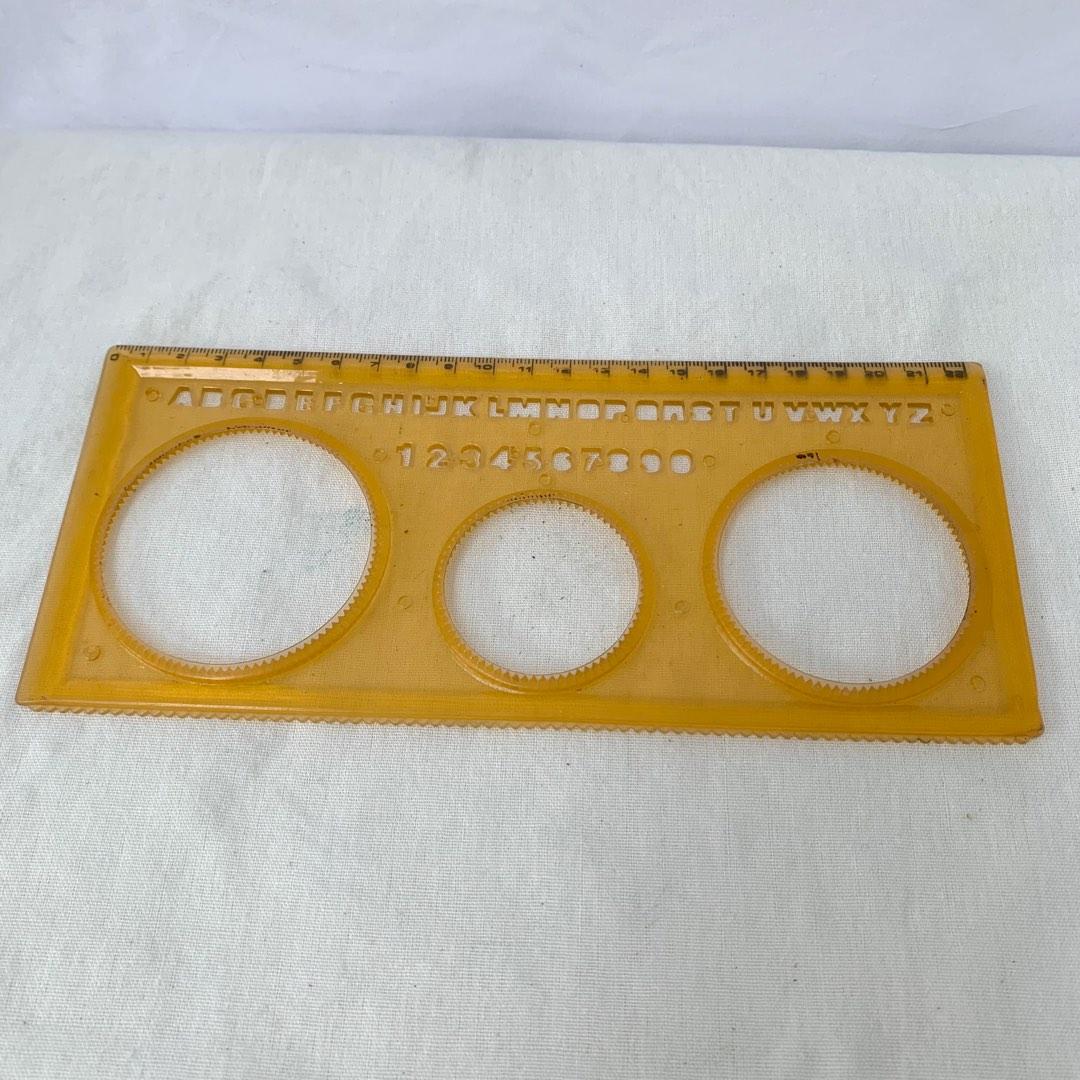 Penggaris bulat oligon plastik alat ukur tulis anak, Buku & Alat Tulis ...