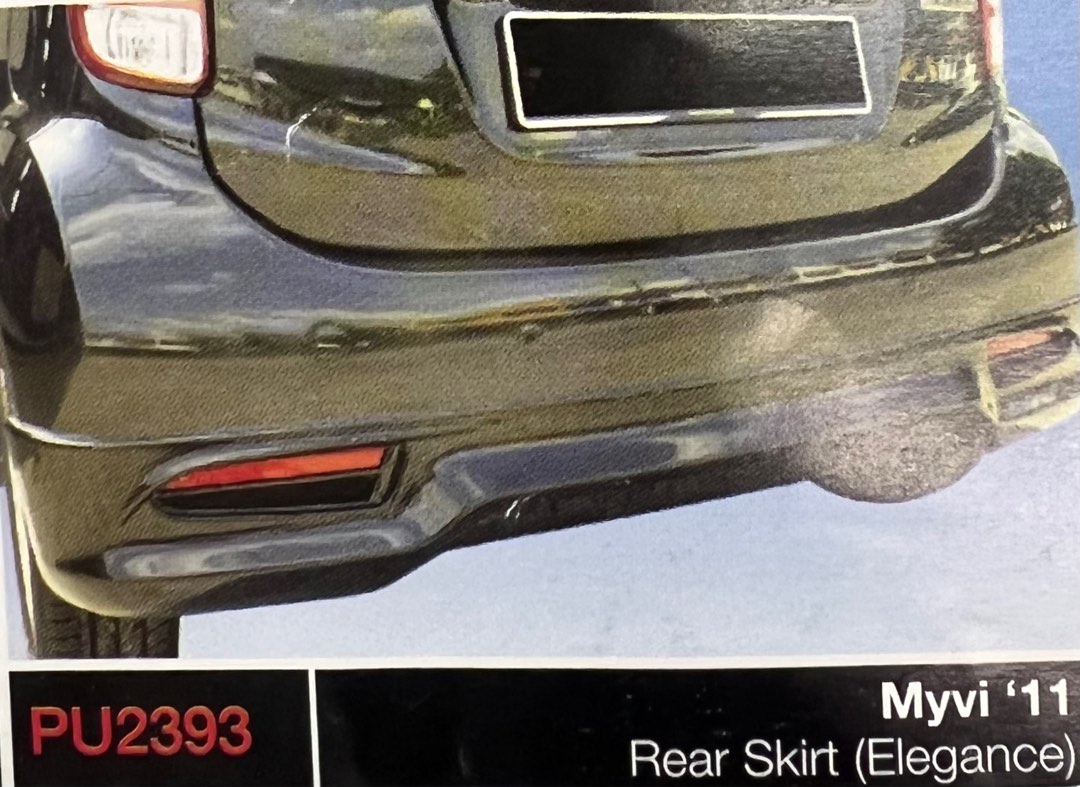 Perodua Myvi 11 2011 Rear Skirt Elegance, Auto Accessories on Carousell