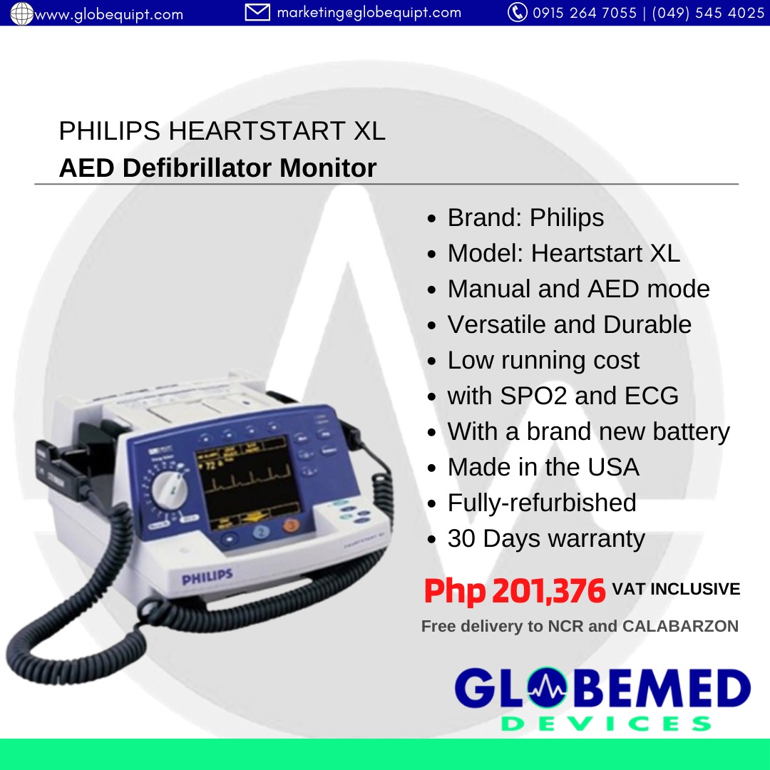Philips Heartstart XL Defibrillator, Health & Nutrition, Medical ...