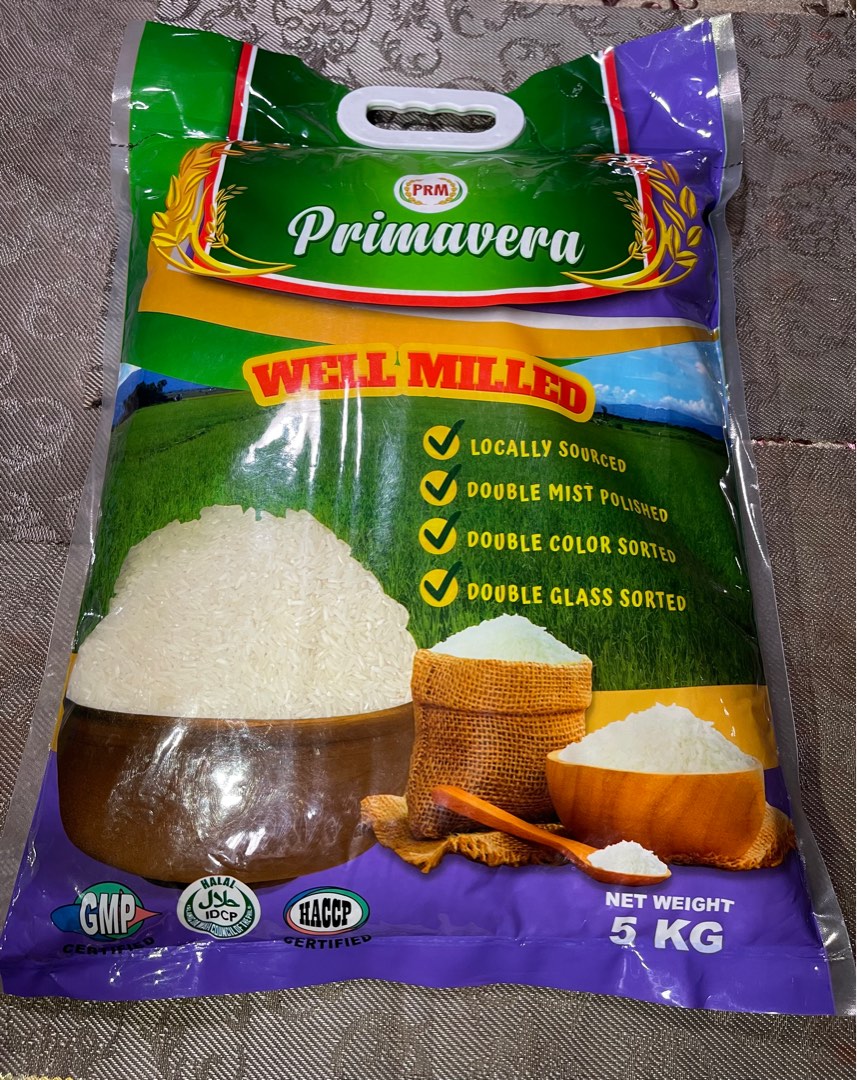 Primavera Well Milled Freshly Milled 5kg, Food & Drinks, Rice & Noodles ...