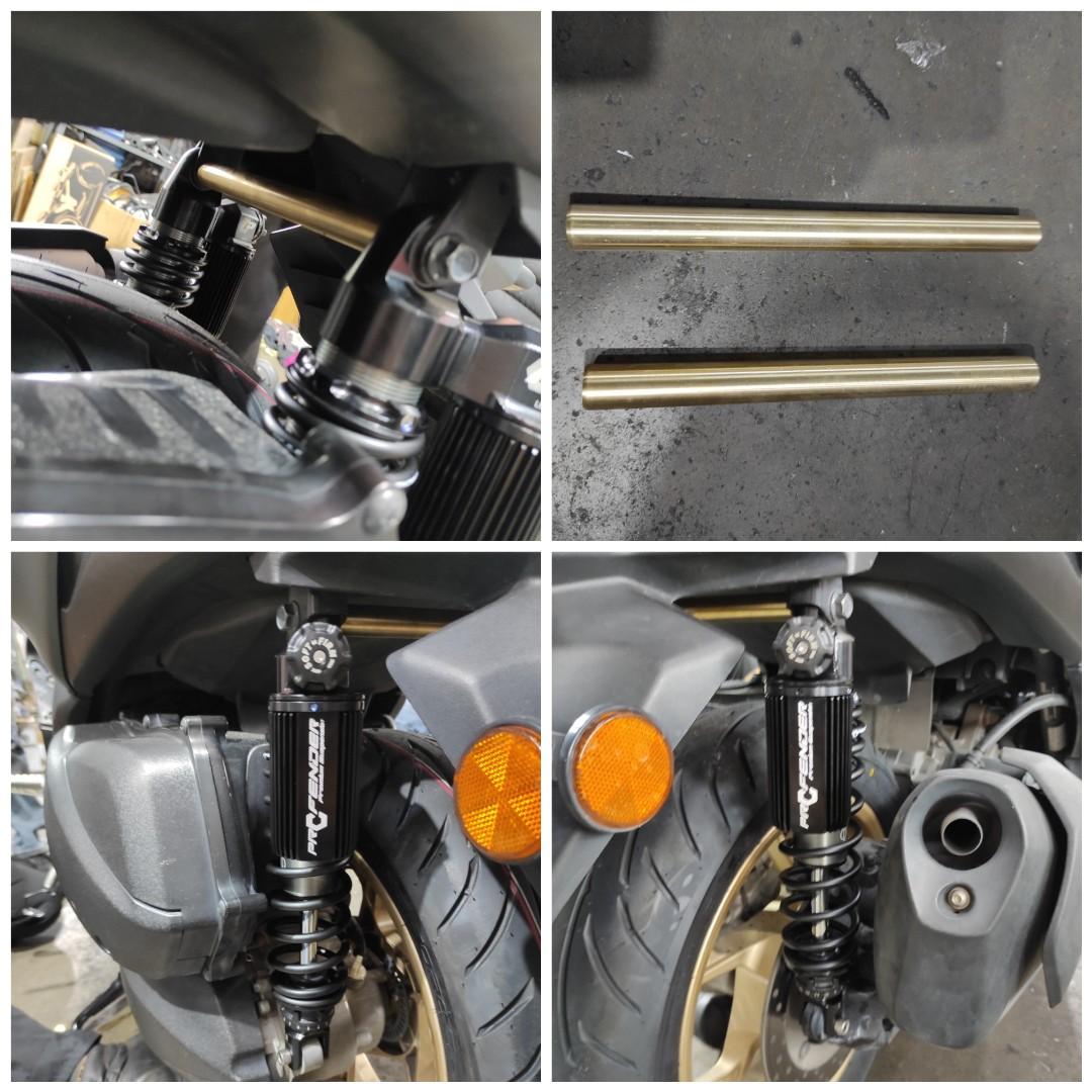 PROFENDER XSERIES LOWERED BLACK + STRUTBAR ON XMAX, Motorcycles ...