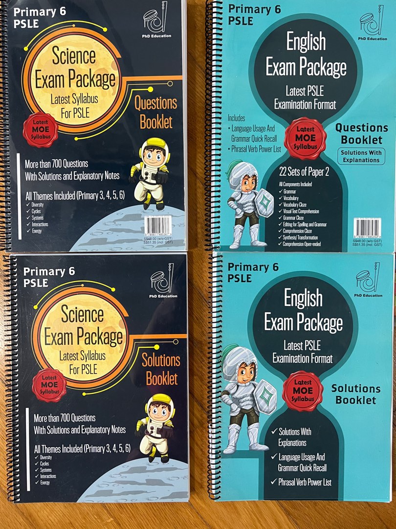 PSLE Science and English Exam Package Assessment Papers, Hobbies & Toys ...