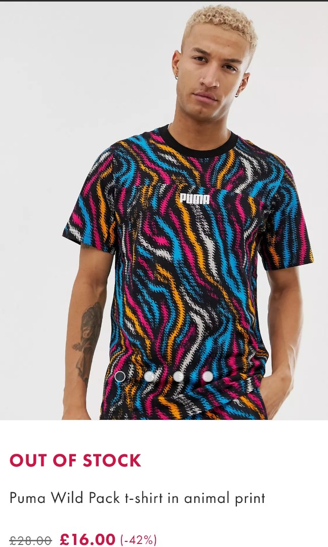 Puma wild pack Animal prints, Men's Fashion, Tops & Sets, Tshirts ...