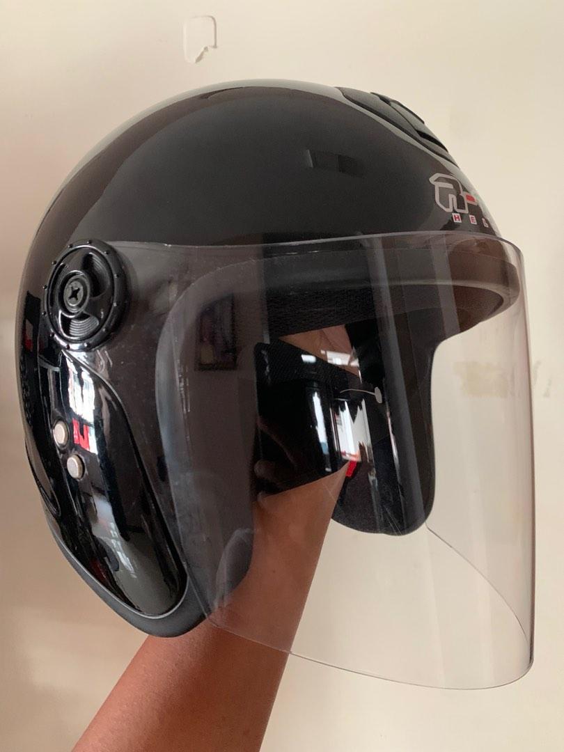 R Tec Gloss Black Helmet SSDC bike motorcycle training Class 2B 2A 2 ...