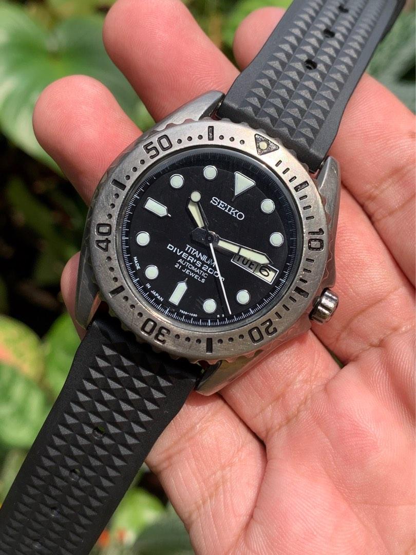 Rare Seiko SKX403J Titanium Diver, Men's Fashion, Watches & Accessories ...