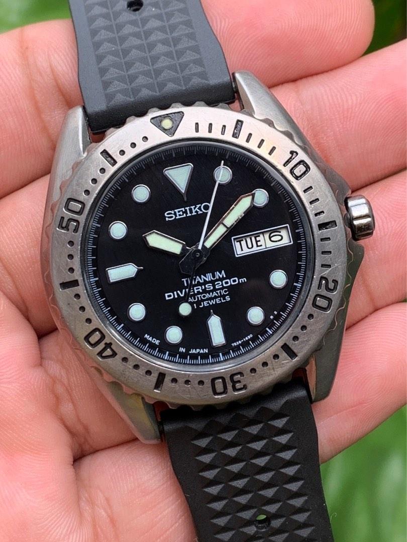 Rare Seiko SKX403J Titanium Diver, Men's Fashion, Watches & Accessories ...