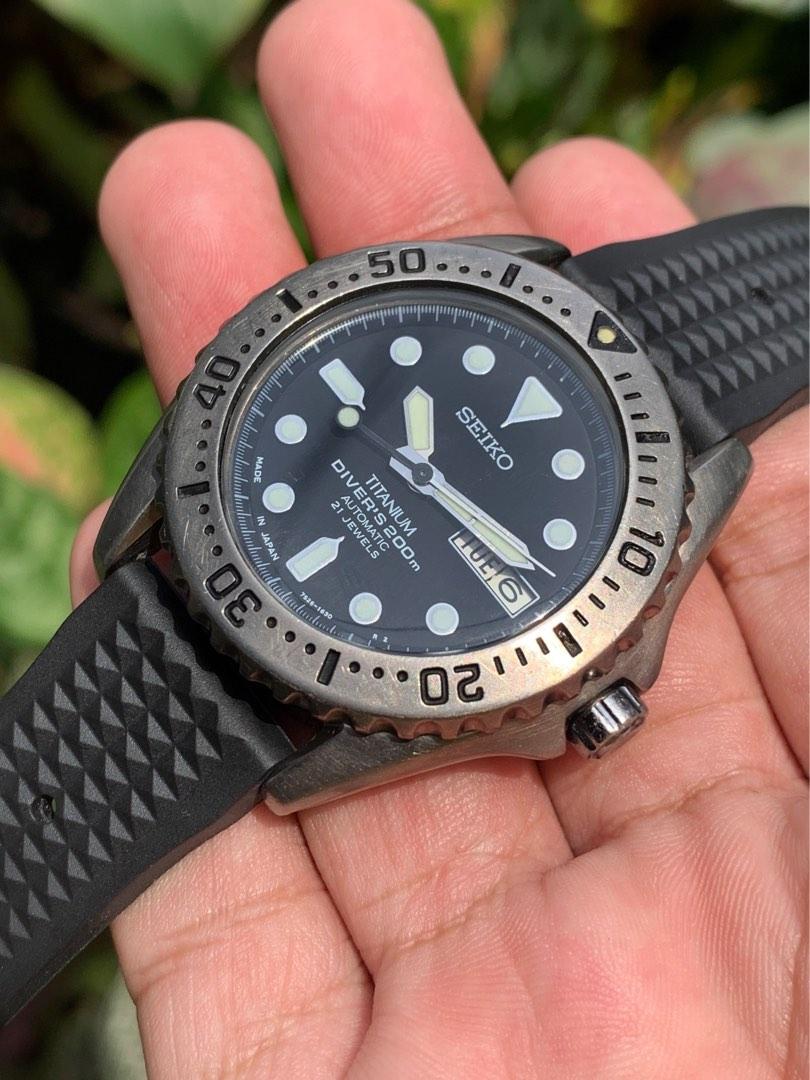 Rare Seiko SKX403J Titanium Diver, Men's Fashion, Watches & Accessories ...