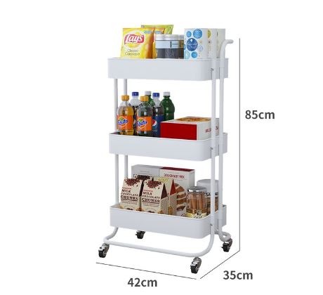 Ready Stocks Multi-Purpose Movable Trolley with Handle Bar, Furniture ...